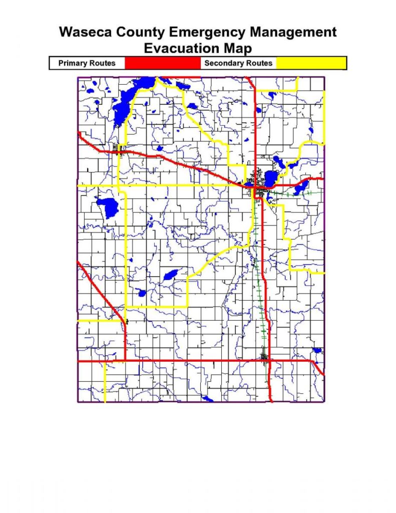 evacuation route map | Freeborn County Emergency Management